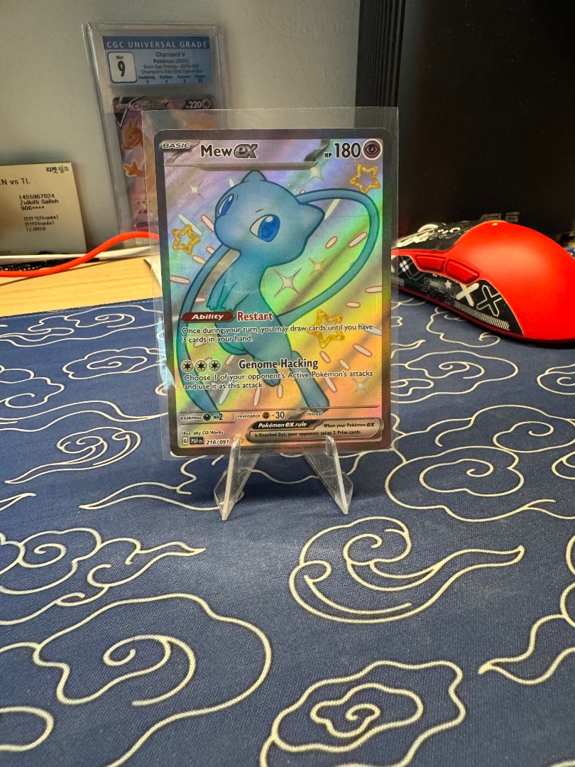 Mew Ex- Paldean Fates, Hobbies & Toys, Toys & Games on Carousell