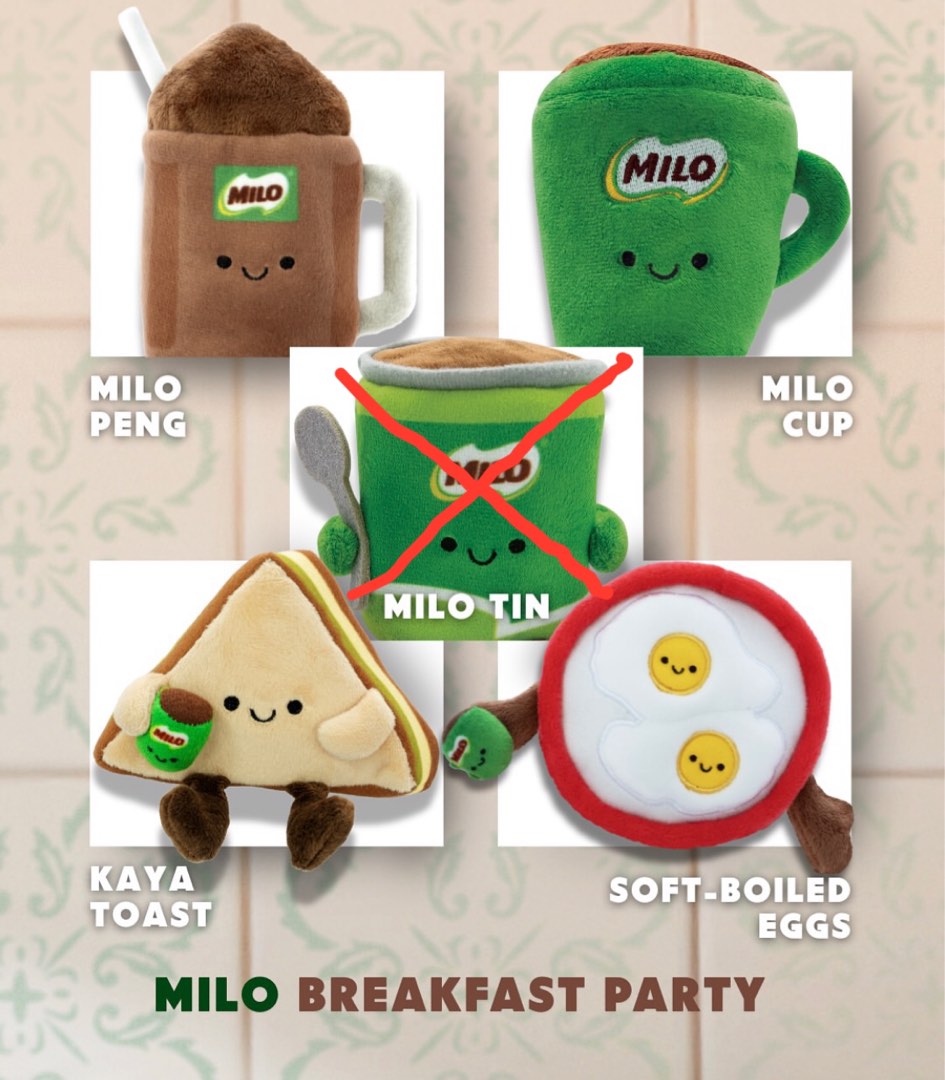 MILO PLUSHIES - KAYA TOAST , MILO PENG ETC, Food & Drinks, Beverages on ...