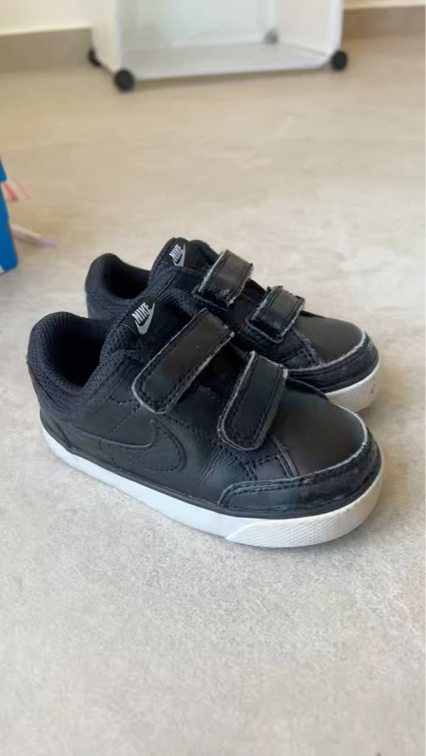 Nike Black Court Borough 7C, Babies & Kids, Babies & Kids Fashion on ...