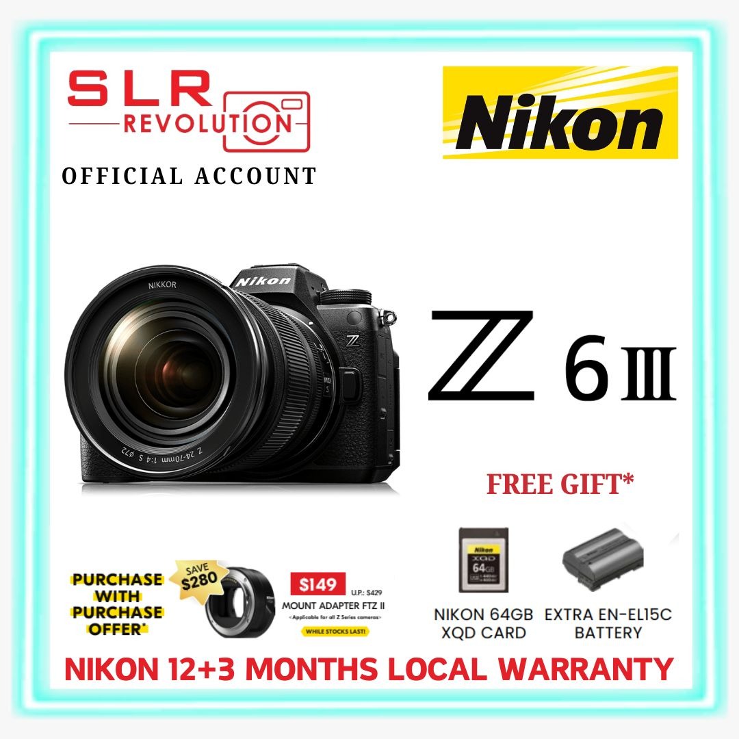 NIKON Z6III BODY / NIKON Z6III 24-70 KIT / NIKON Z6III 24-120 KIT / NIKON Z6III 24-200 KIT ...