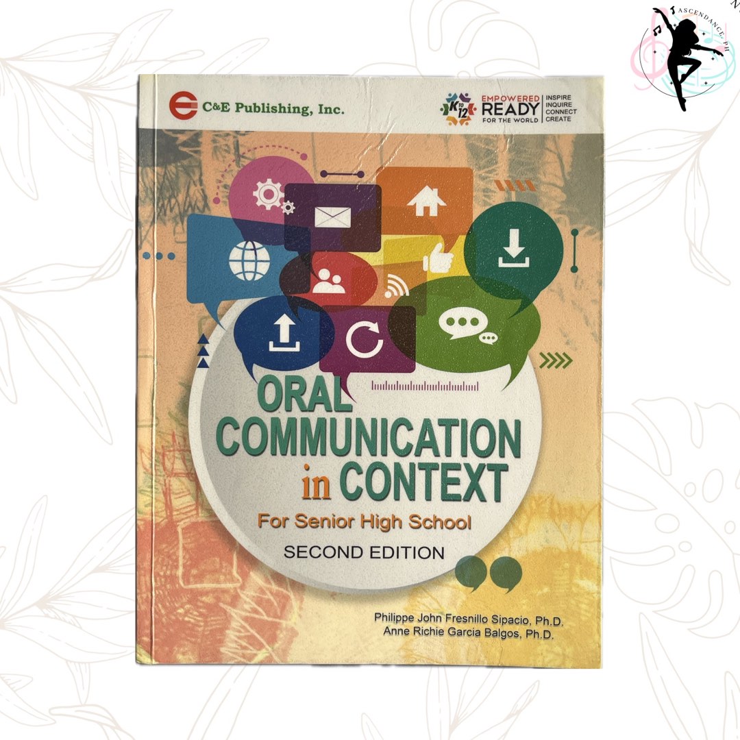 ORAL COMMUNICATION in CONTEXT For Senior High School SECOND EDITION ...