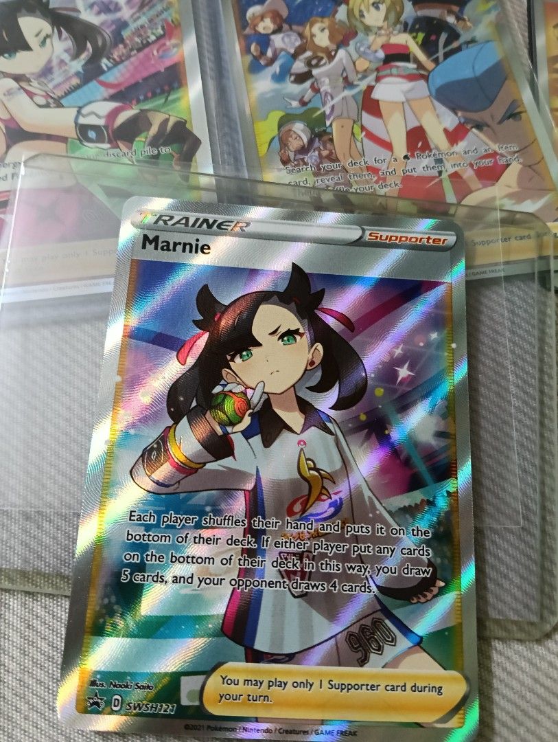 Pokemon Card - Marnie SWSH121 Promo, Hobbies & Toys, Toys & Games on ...