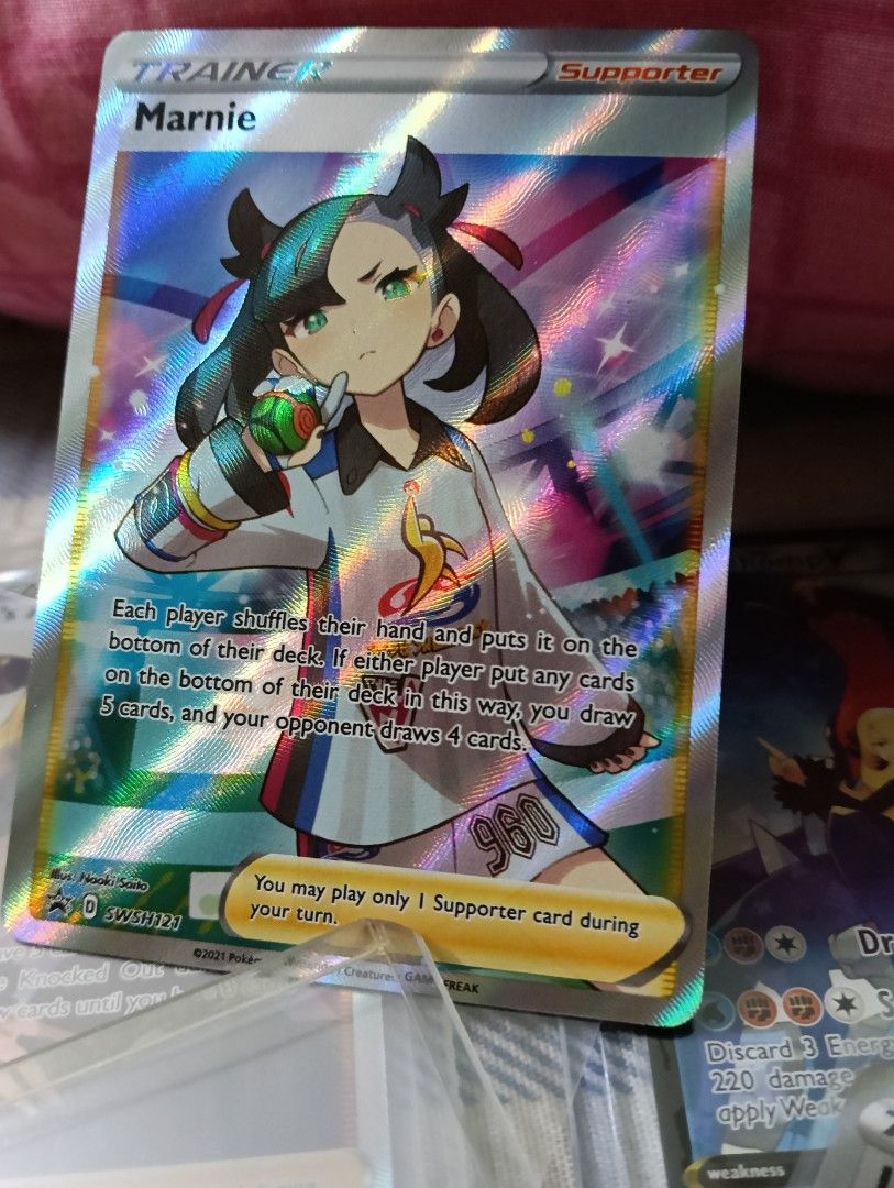 Pokemon Card - Marnie SWSH121 Promo, Hobbies & Toys, Toys & Games on ...