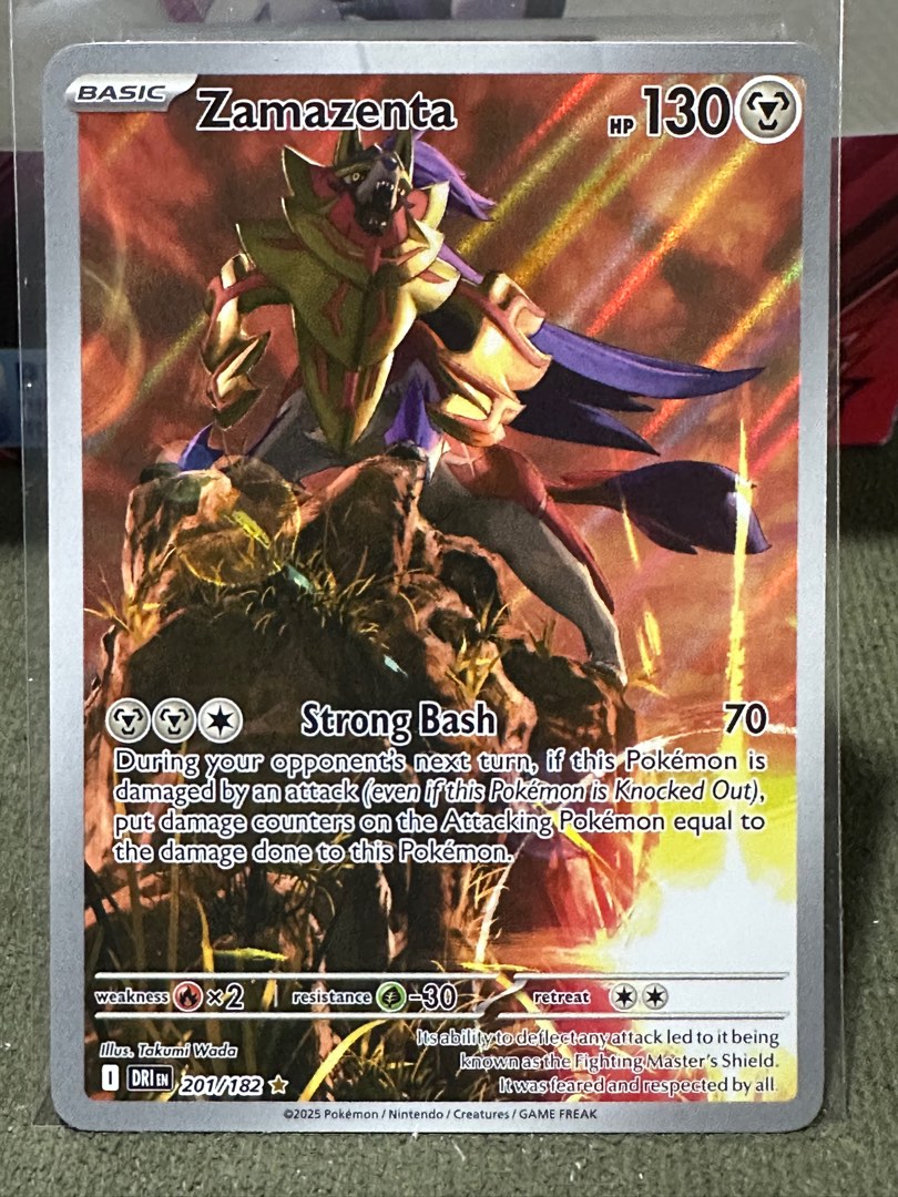 Pokemon Destined Rivals Zamazenta #201, Hobbies & Toys, Toys & Games on ...