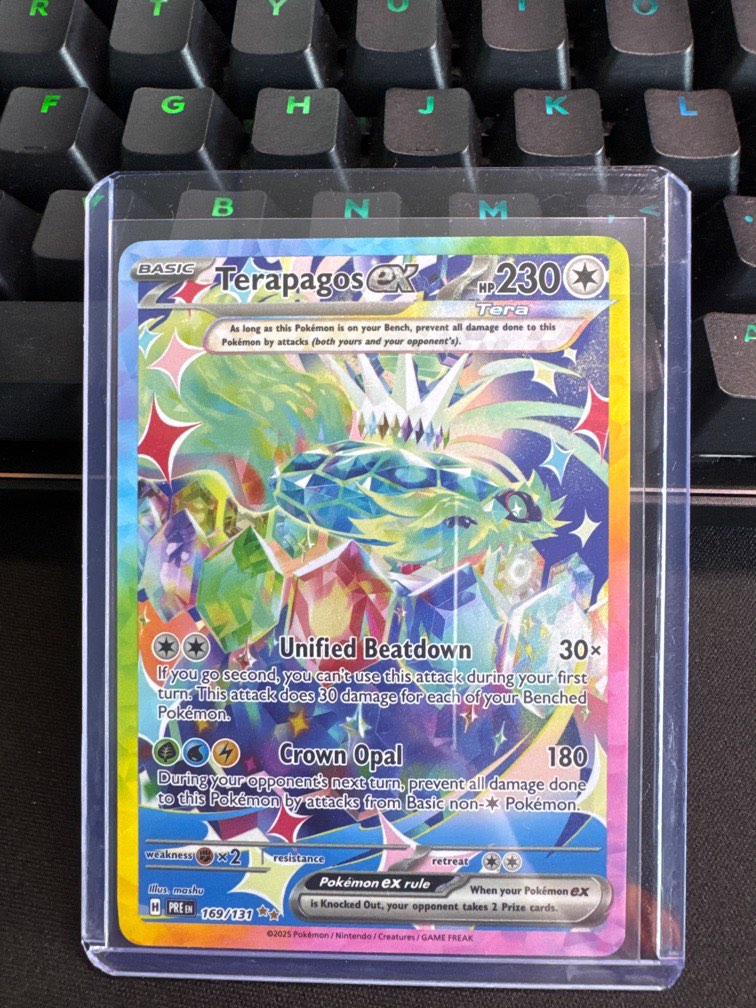 Pokemon TCG Prismatic Evolution Terapagos SIR, Hobbies & Toys, Toys ...