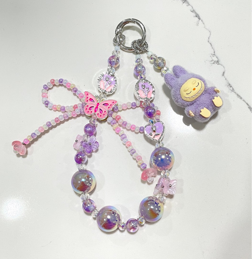 Popmart Labubu handmade phonestrap/bag charm, Hobbies & Toys ...