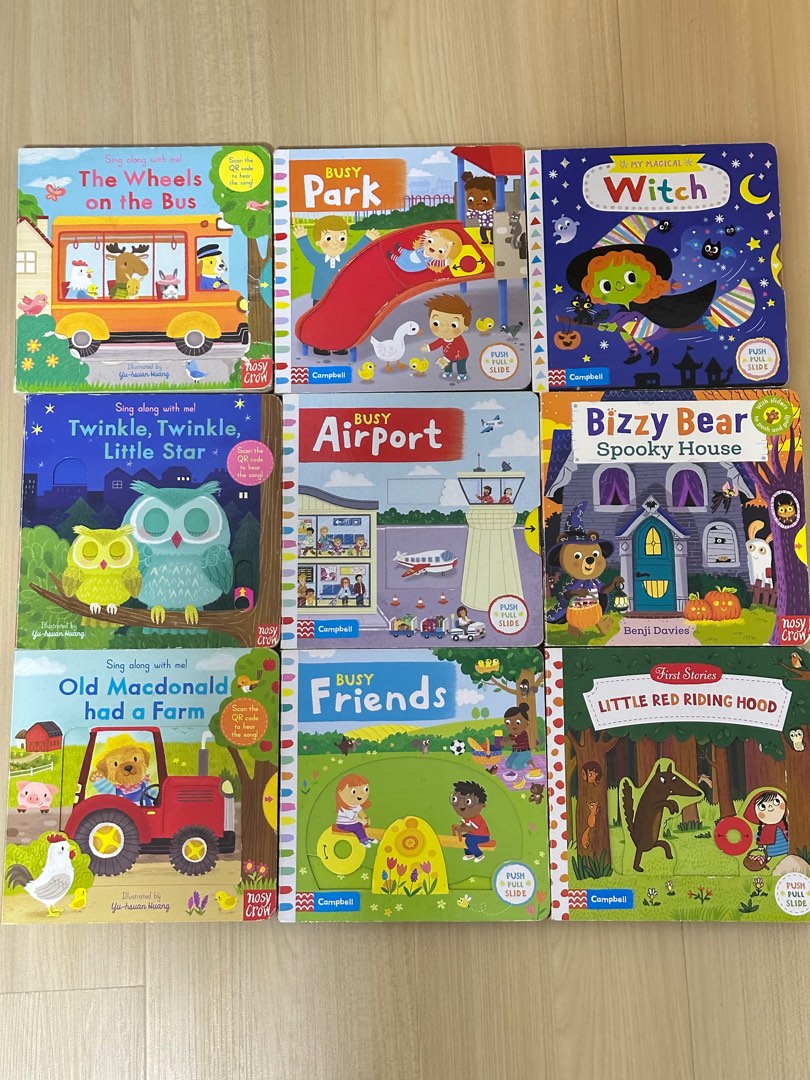 Push Pull Slide books, Babies & Kids, Infant Playtime on Carousell