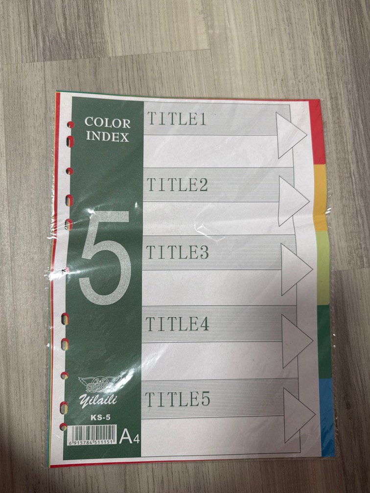 School stationery - file dividers, Hobbies & Toys, Stationery & Craft ...
