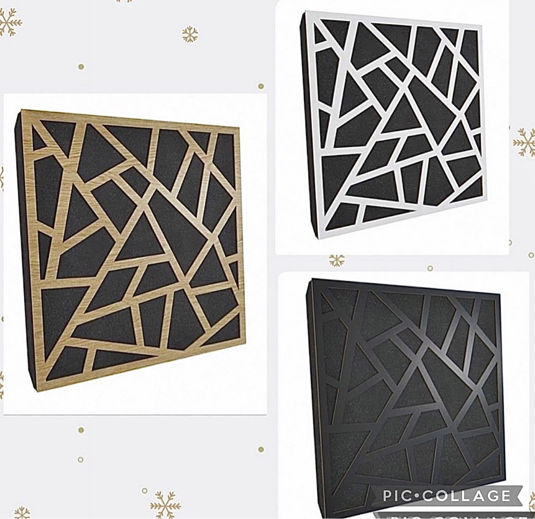 Sleek design Sound absorption and diffuser acoustic wall panels., Audio ...