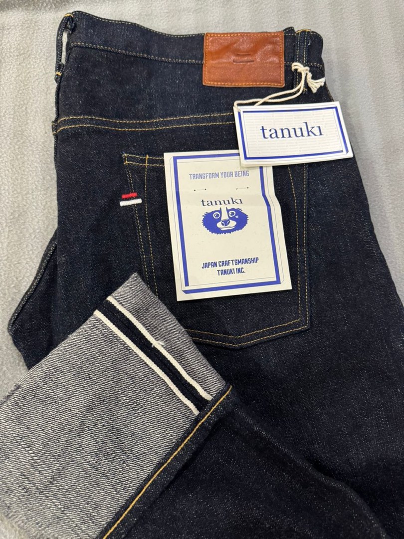Tanuki NST 16oz "SEN" Natural Indigo Tapered Jeans | Authentic Tanuki ...
