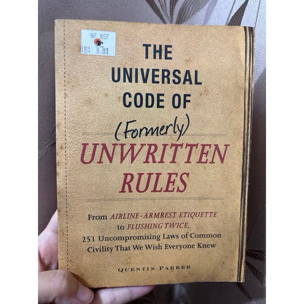 THE UNIVERSAL CODE OF (Formerly) UNWRITTEN RULES, Hobbies & Toys, Books ...