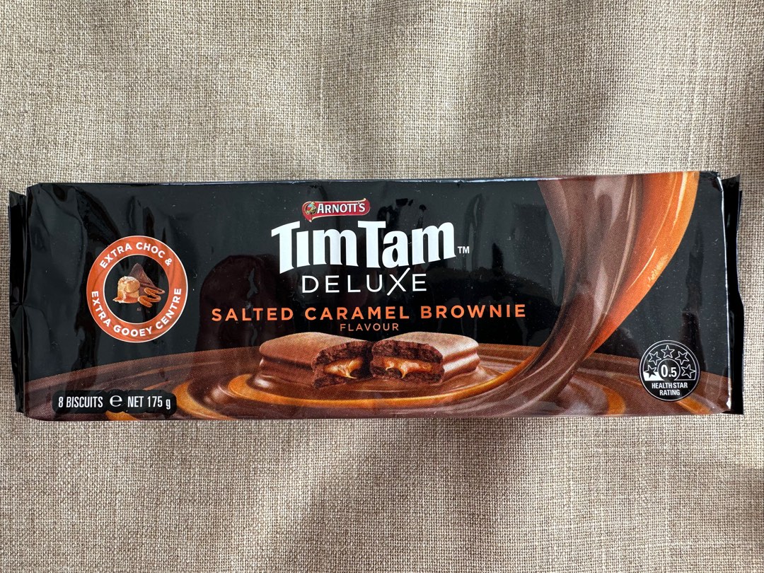 Tim Tam Deluxe Salted Caramel Brownie, Food & Drinks, Packaged ...