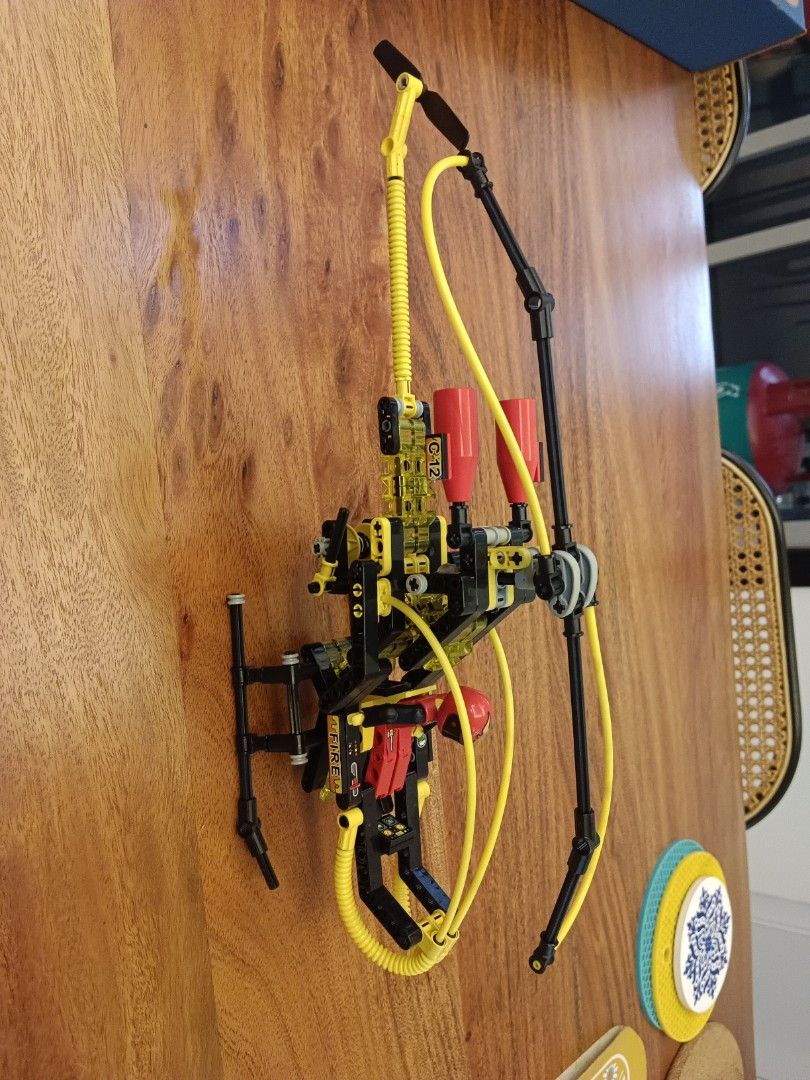 Vintage 1999 - LEGO Technic 8253 Fire Helicopter set, featuring a ...