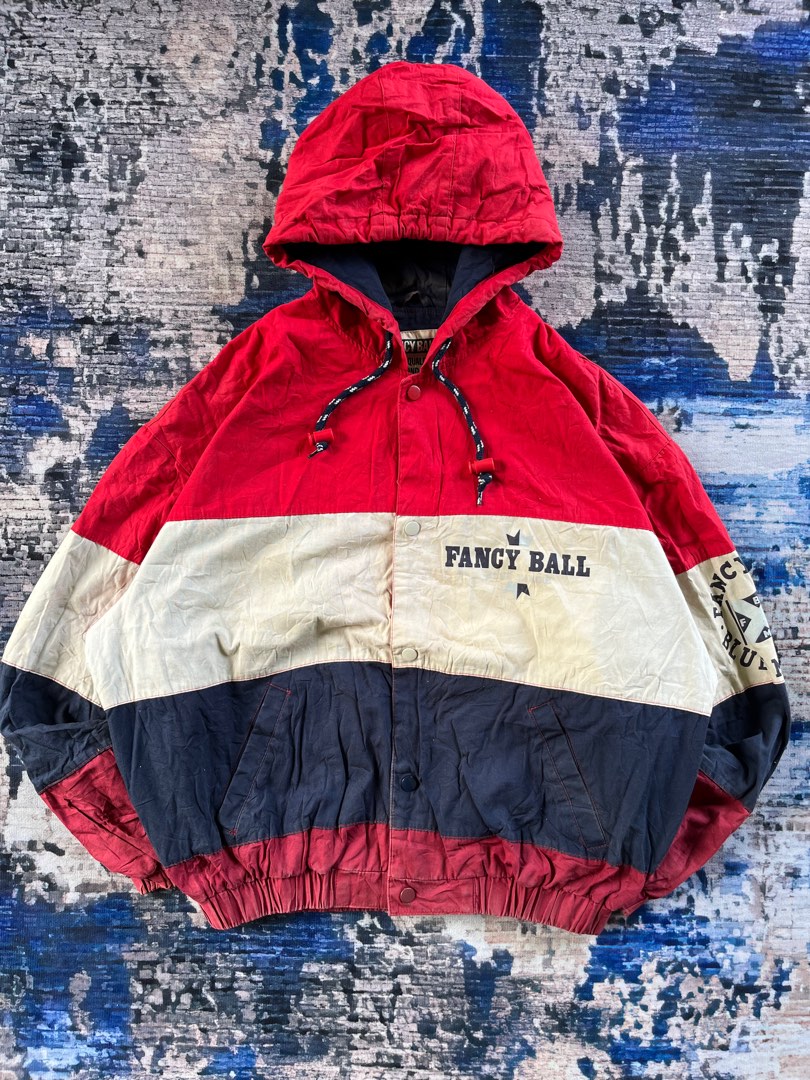 Vintage Fancy Ball Blue Marine Hoodie Jacket, Men's Fashion, Coats ...