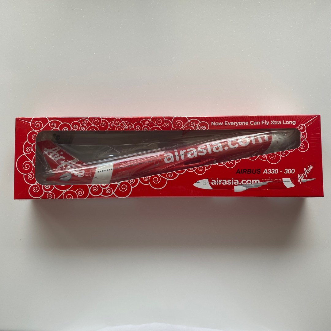 Airplane Model - AirAsia Airbus A330-300 (1:200), Hobbies & Toys, Toys ...