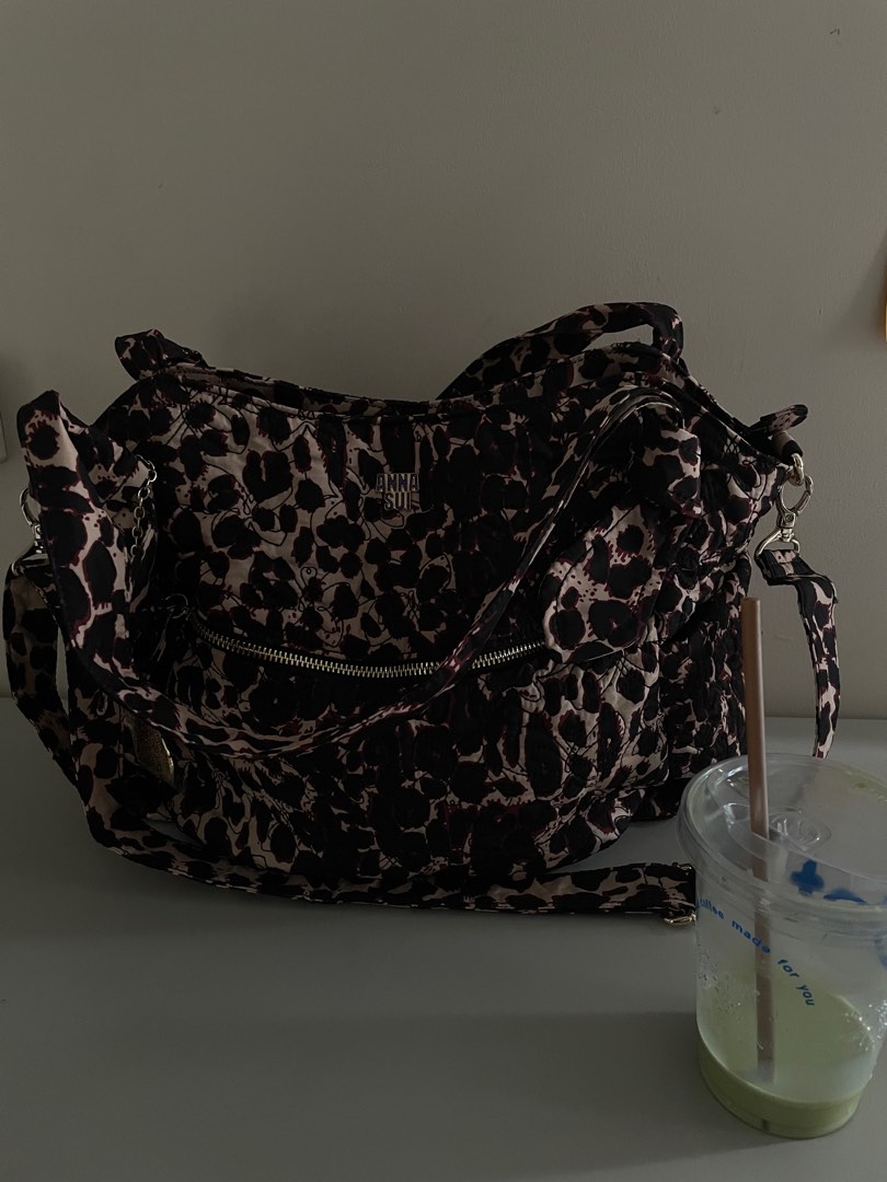 Anna Sui Leopard Bag Sling Bag Work Bag School Bag Laptop Bag Handbag ...