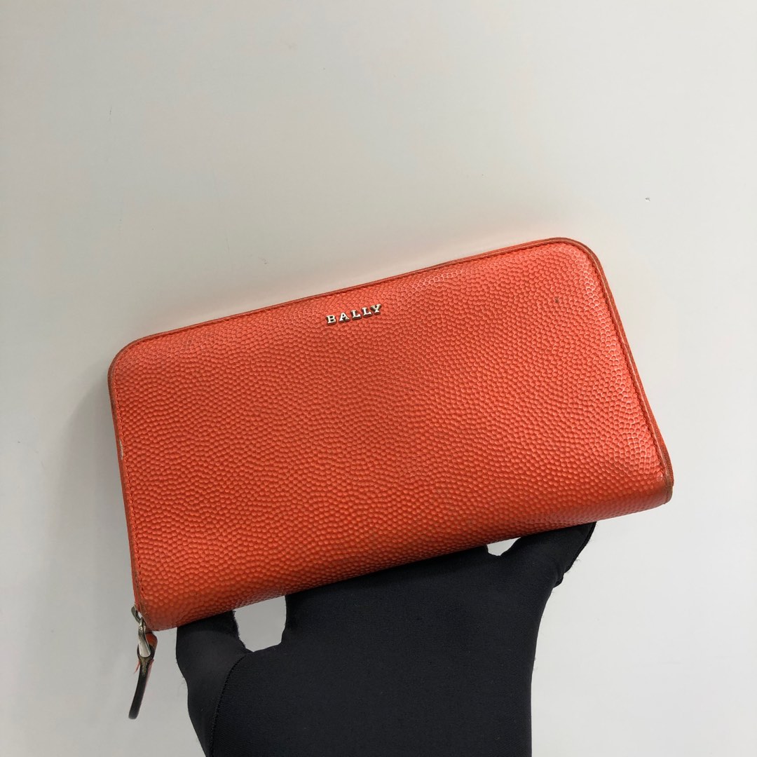 BALLY SLG WALLET ORANGE LONG WALLET 257004797