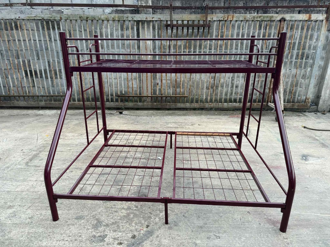 Besi Katil 2 Tingkat Queen + Single Double Decker Bed Frame, Furniture ...