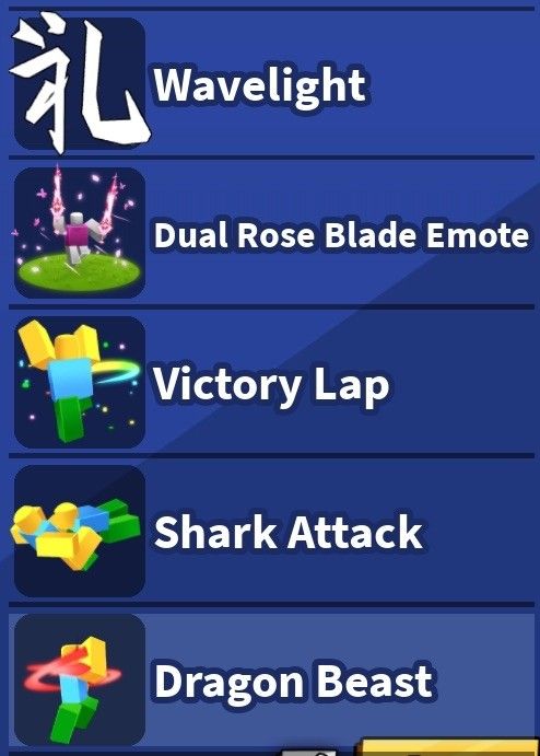 Blade ball swords and emotes, Looking For on Carousell