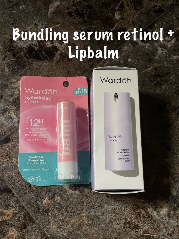 BUNDLING SERUM RETINOL & LIPBALM Wardah, Kesehatan & Kecantikan, Kulit ...