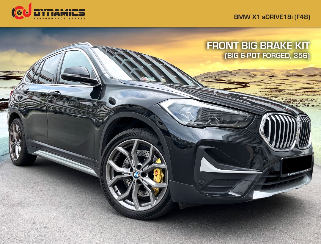 CJ DYNAMICS FRONT BIG BRAKE KIT (BIG 6-POT FORGED, 356) ON BMW X1 ...