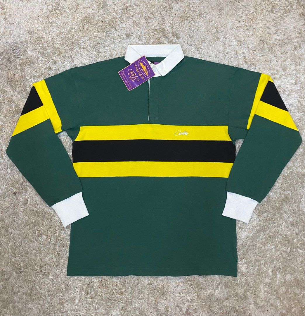 Corteiz Rugby Shirt Forest Green, Men's Fashion, Tops & Sets, Tshirts ...