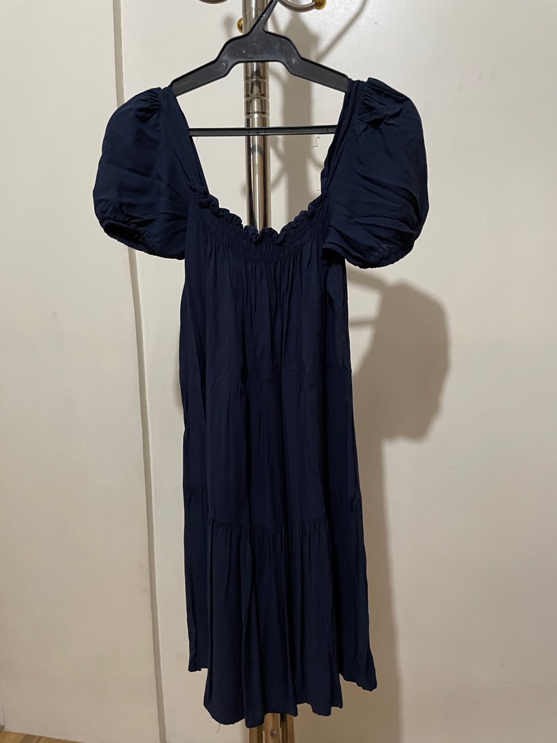Dark Blue Dress from Taytay Tiangge, Women's Fashion, Dresses & Sets ...
