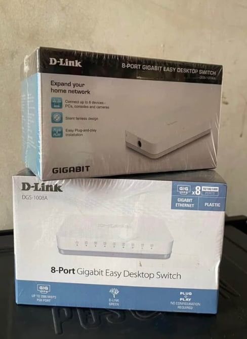 D-LINK DGS-1008A 8-Port Gigabit Easy Desktop Switch, Computers & Tech, Office & Business ...