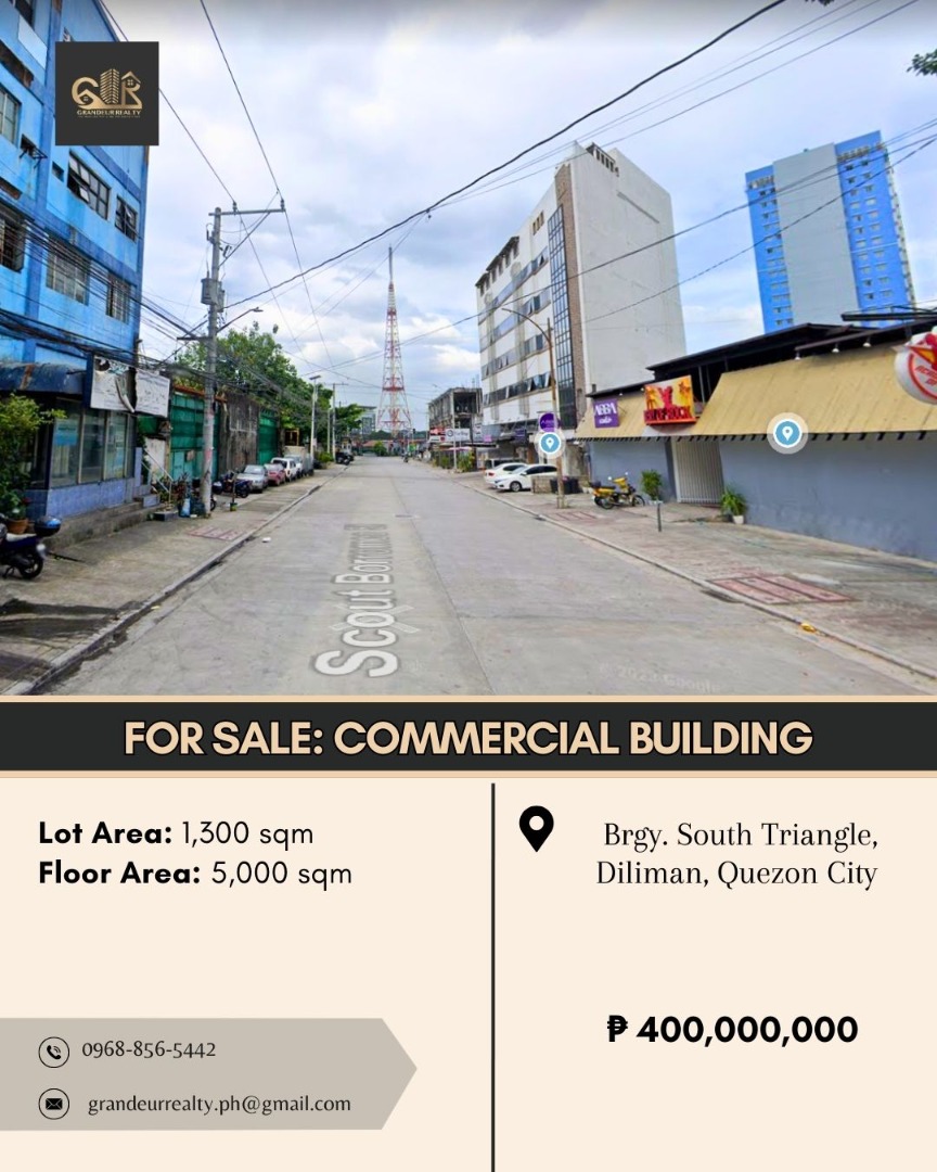 FOR SALE Commercial building located at Brgy. South Triangle, Diliman ...