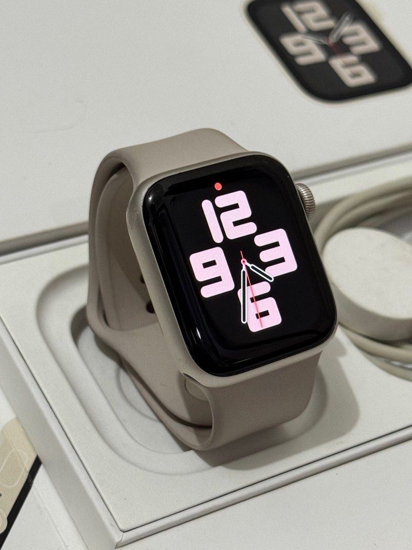iBox Apple Watch SE Gen 2 40mm Starlight Fullset ID/A, Barang Mewah ...