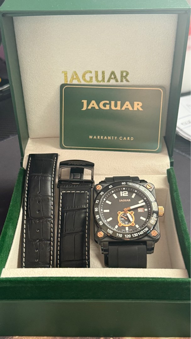 JAGUAR SQUARE SHAPE CHRONOGRAPH QUARTZ MEN WATCH J08-1A174-6004LIPB_KIR ...