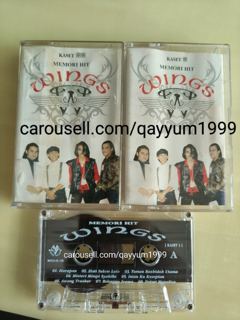 Kaset Dan Inlay Memori Hit Wings, Hobbies & Toys, Music & Media, CDs ...