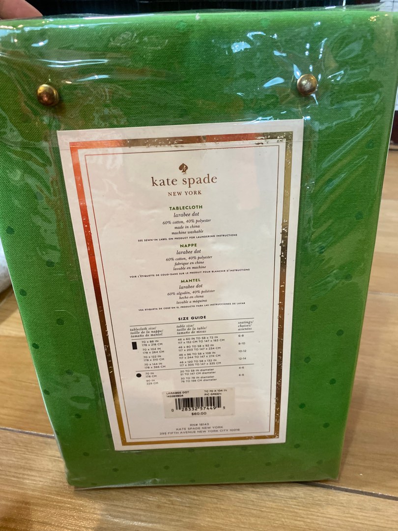 Kate Spade Table Cloth Brandnew, Furniture & Home Living, Kitchenware ...