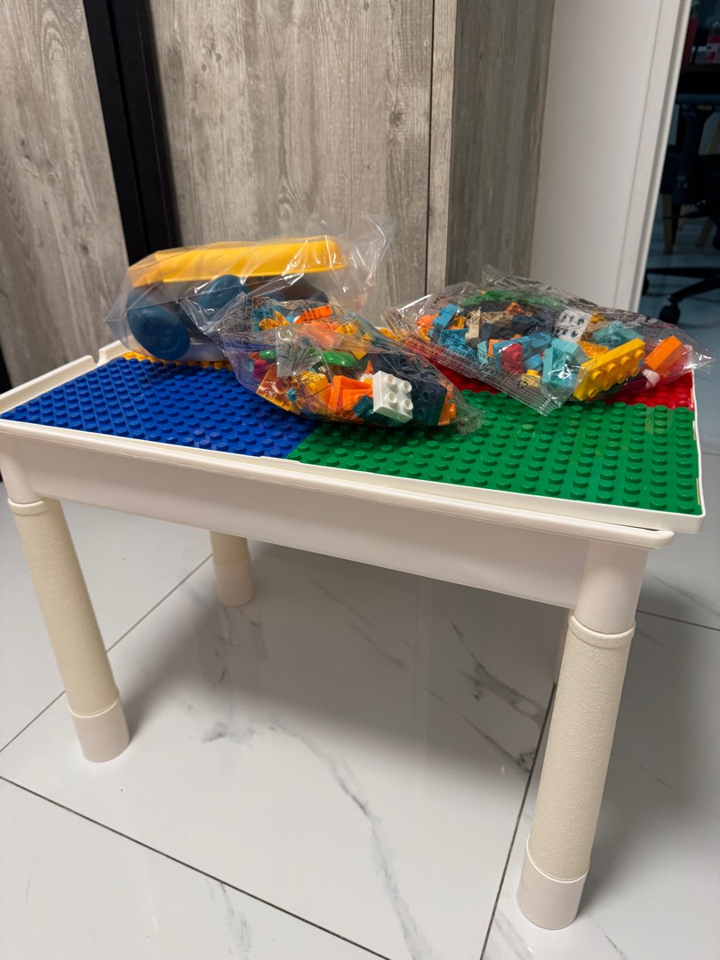 Kids Lego table, Hobbies & Toys, Toys & Games on Carousell