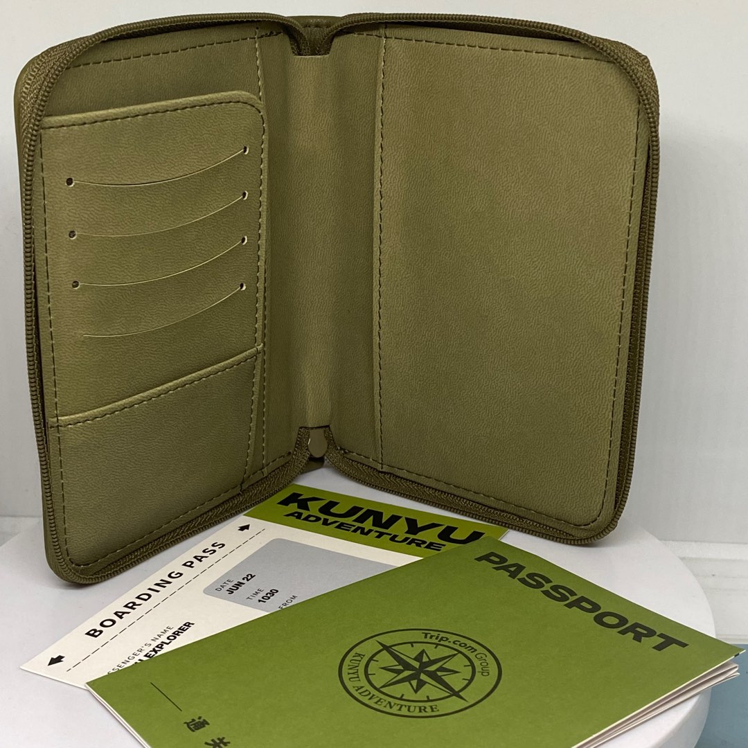 KUNYU ADVENTURE PASSPORT WALLET ORGANIZER TRAVEL ESSENTIAL, Women's ...