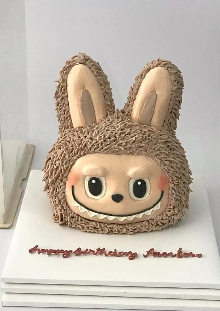 Labubu Halal Custom Cake, Food & Drinks, Homemade Bakes on Carousell