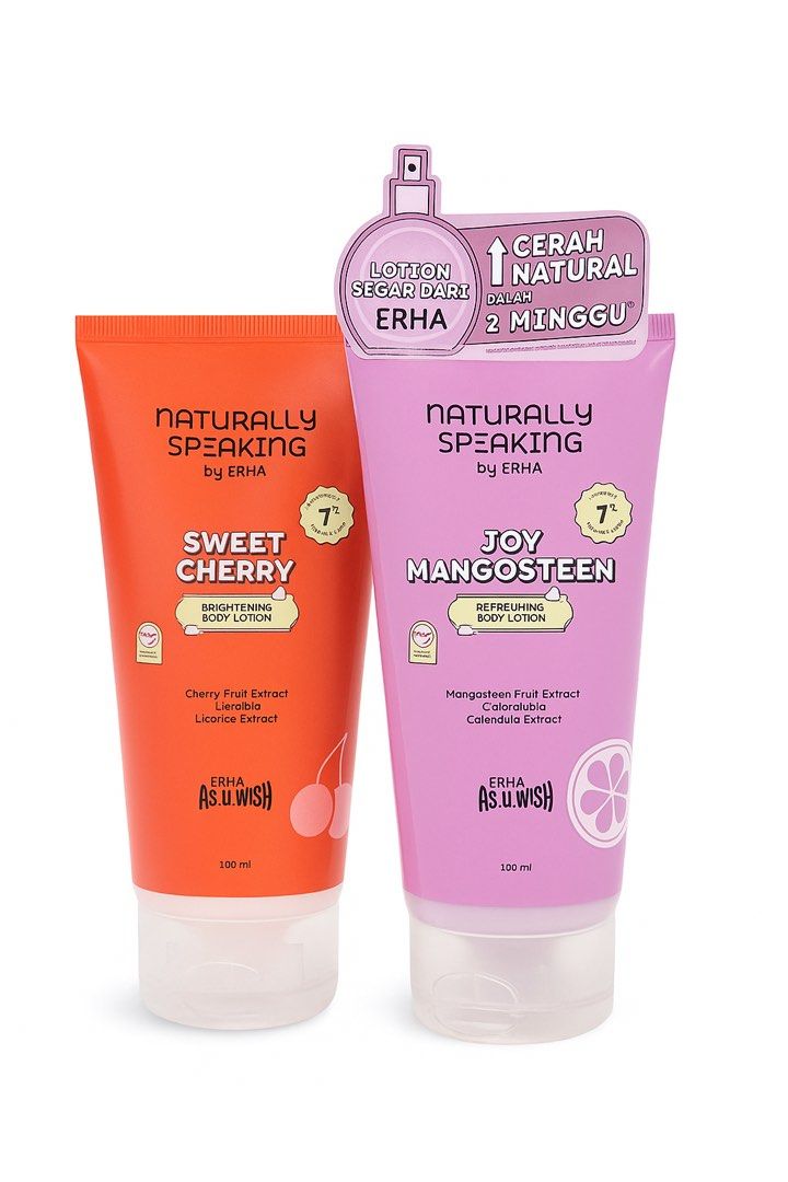 Lotion ERHA Brightening Body Lotion Sweet Cherry + Refreshing Body ...
