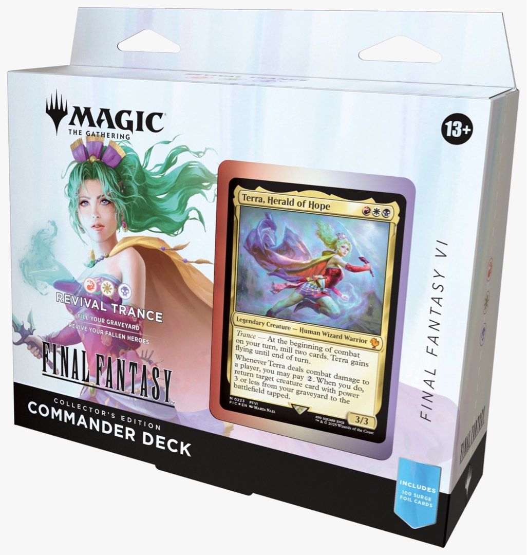 MTG Magic The Gathering Final Fantasy English Collector Commander ...