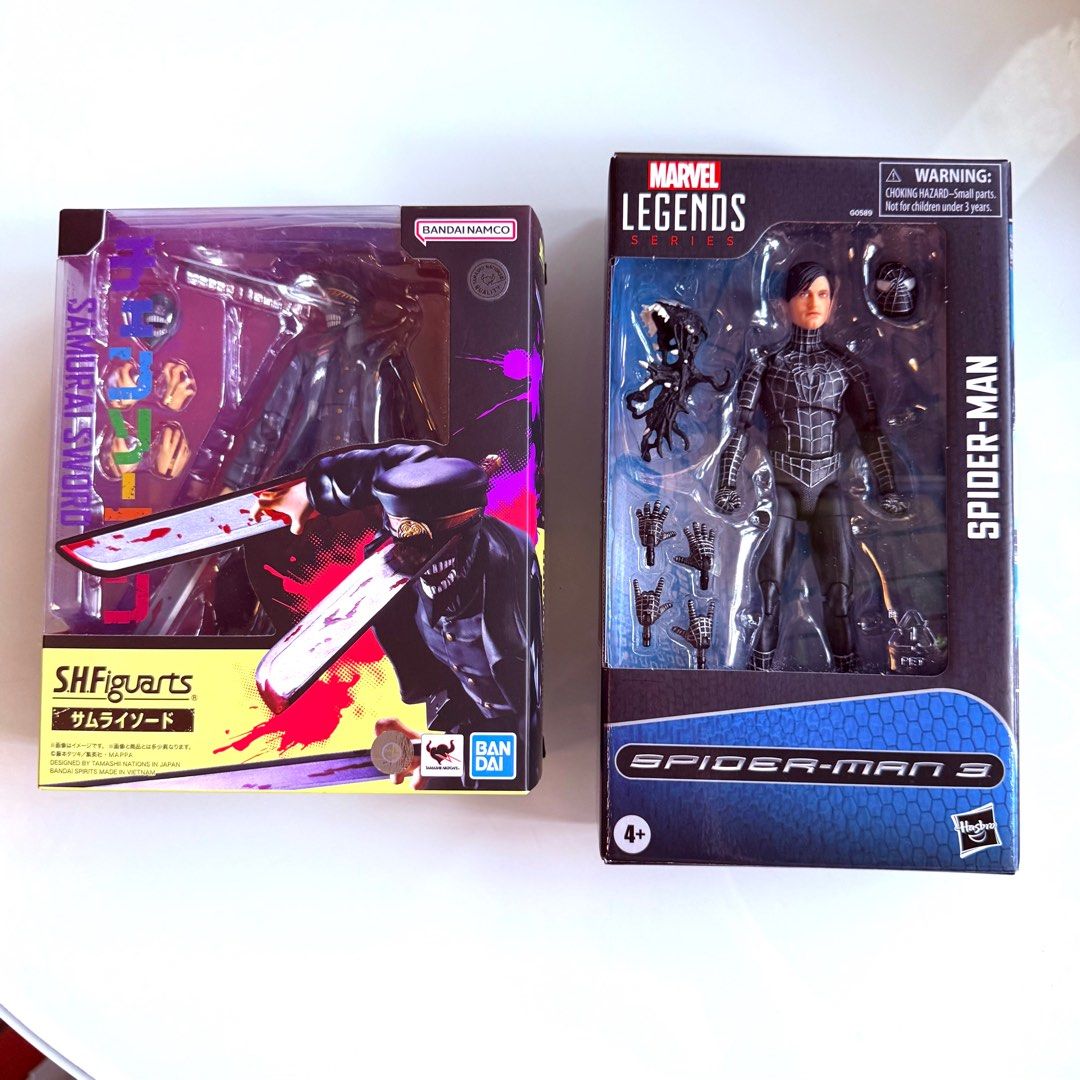 MISB Marvel Legends Spider-Man 3 Symbiote Black Suit Tobey Maguire ...