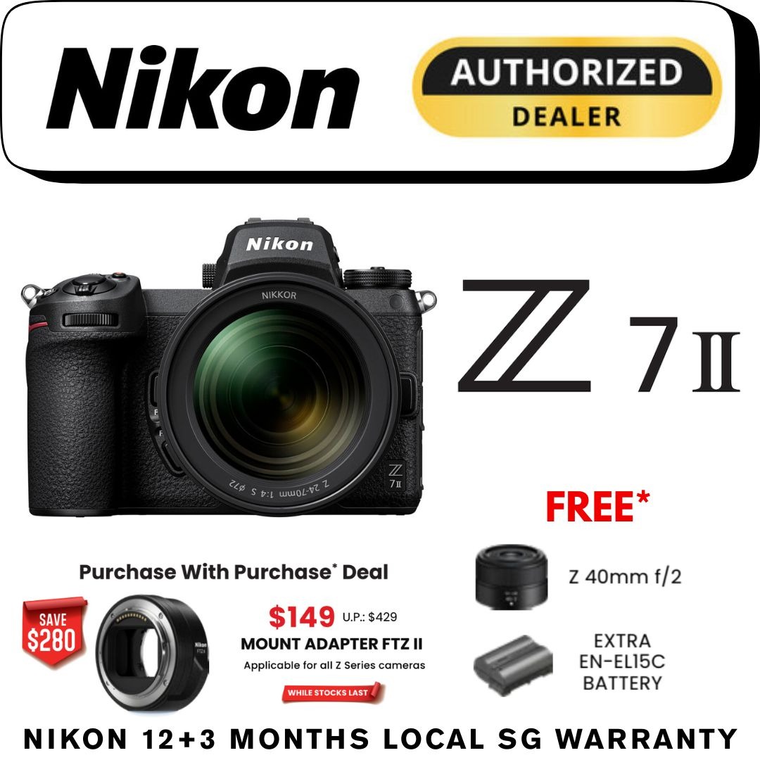 NIKON Z7II BODY / NIKON Z7II 24-70 KIT / NIKON Z7II 24-120 KIT / NIKON Z72 / NIKON Z7 MARK II ...