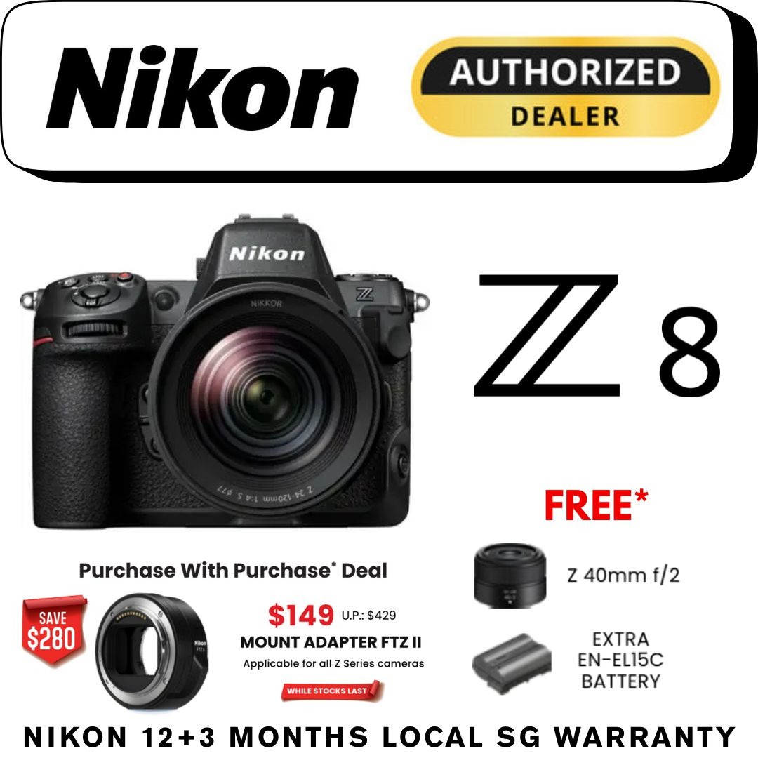 NIKON Z8 BODY / NIKON Z8 24-120 KIT, Photography, Cameras on Carousell
