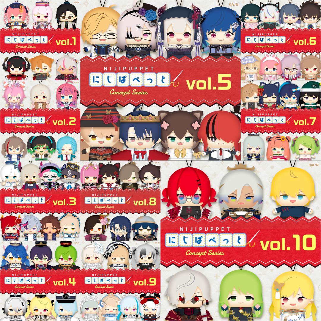 [OFFICIAL PO] Nijisanji: Niji Puppet Concet Series Vol. 1 - Vol. 10 ...