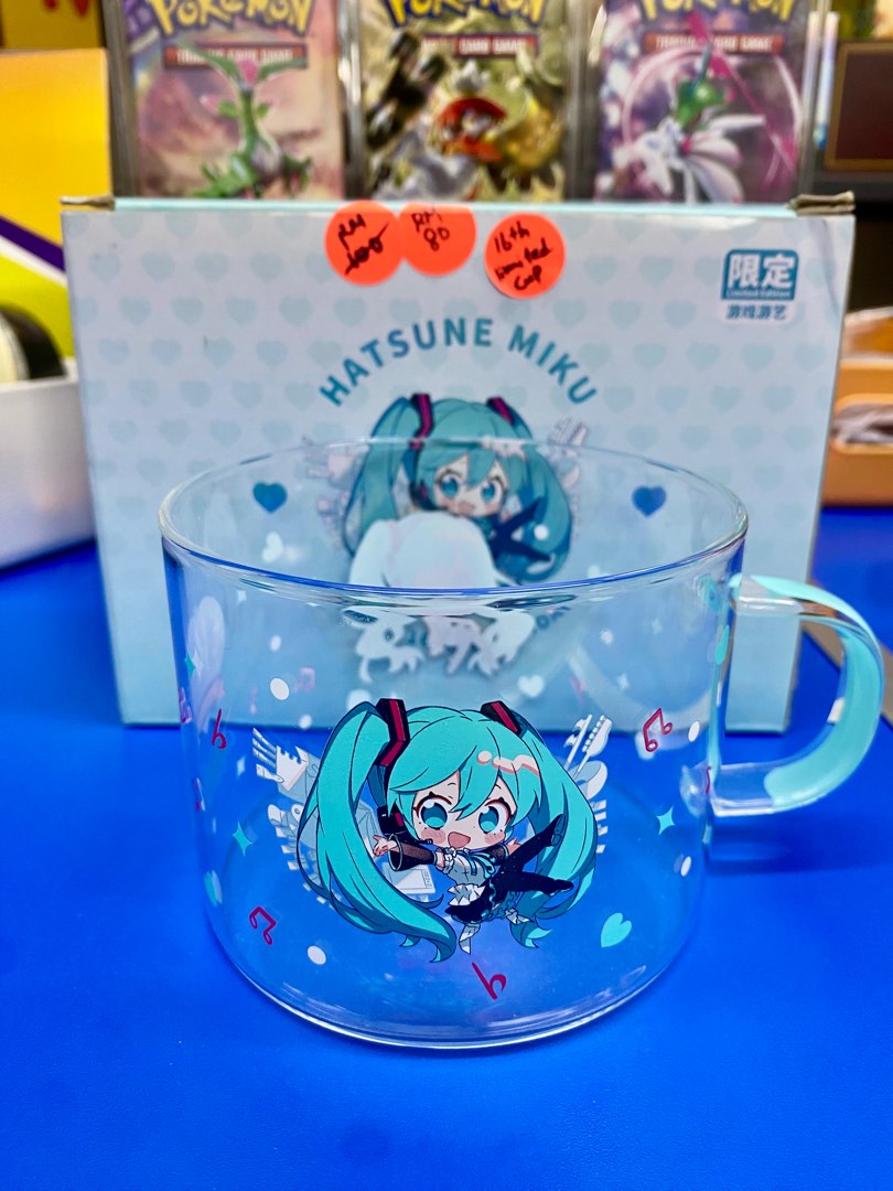 Official QING QIU CULTURE 100% Original Hatsune Miku 16th Glass Cup ...