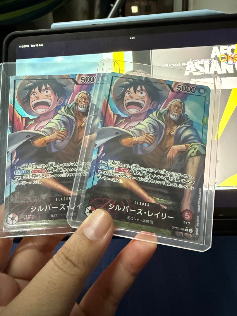 One Piece OP 12 Card Leader Silver Rayleigh, Hobbies & Toys, Toys ...