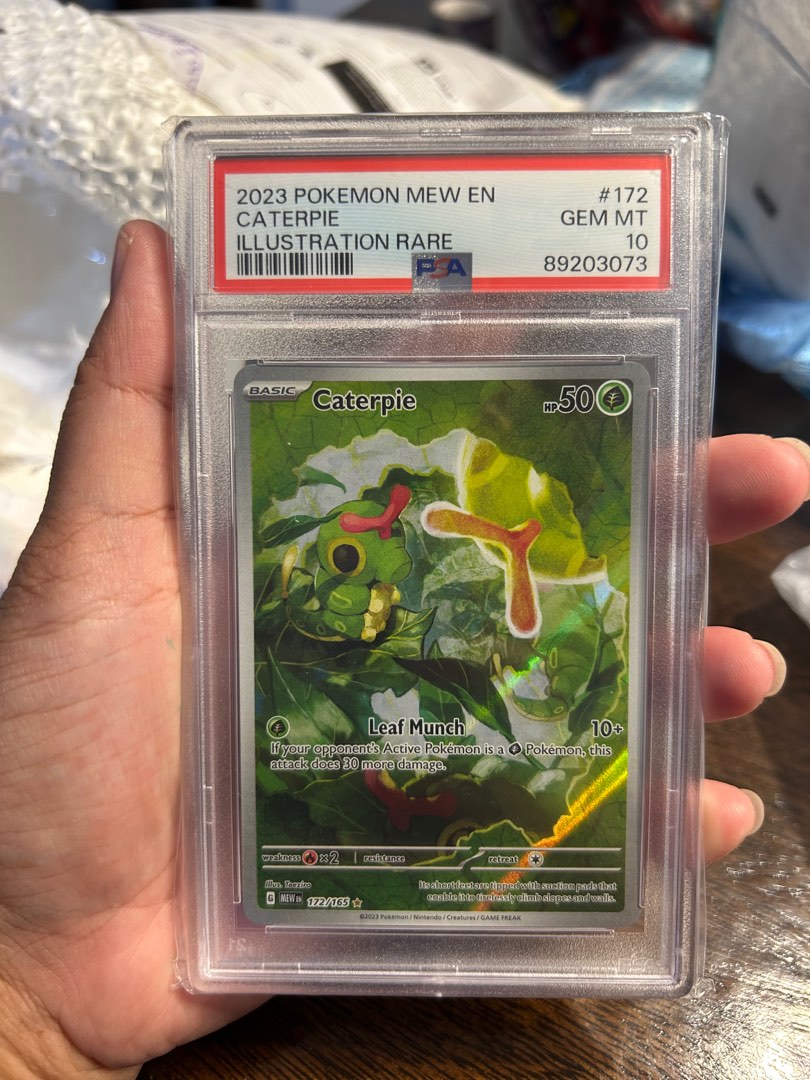 Pokemon Caterpie Illustration Rare PSA 10, Hobbies & Toys, Toys & Games ...