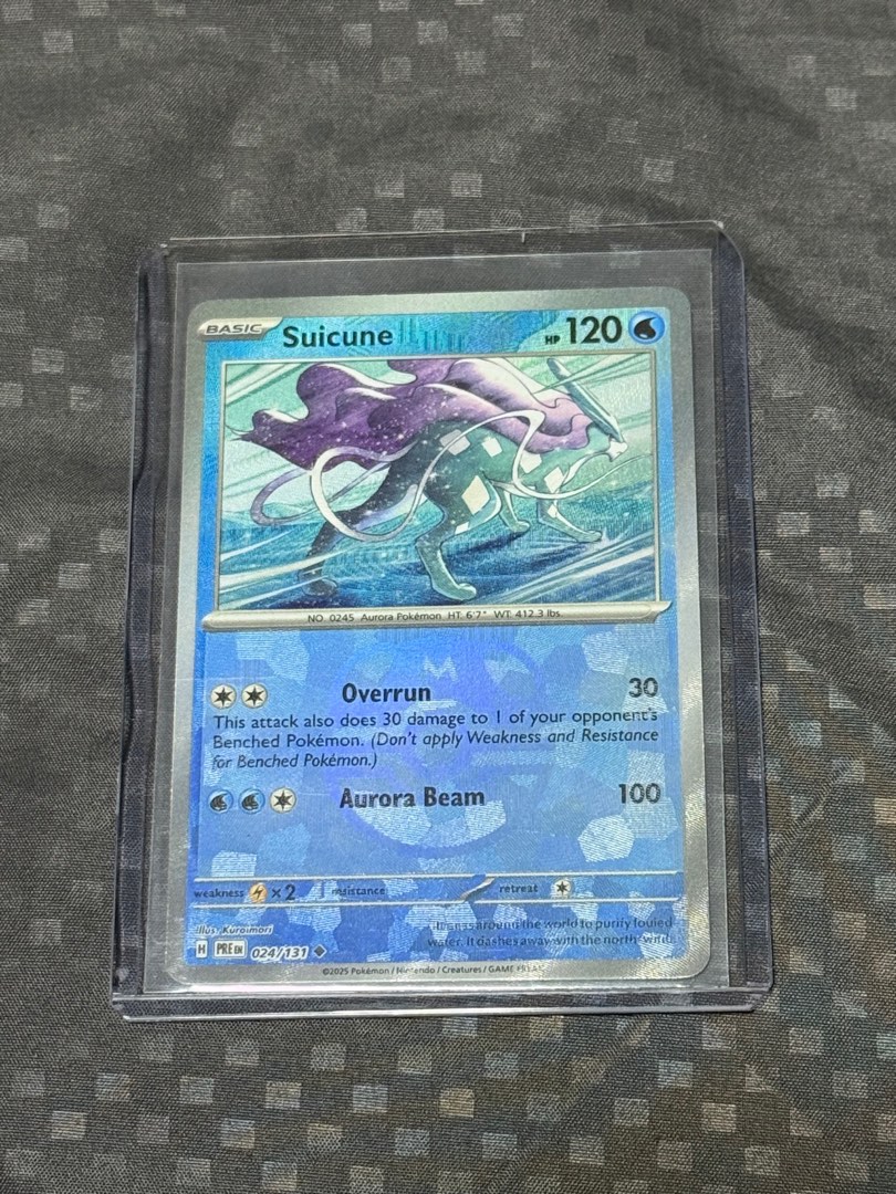 Pokémon TCG Prismatic Evolutions Suicune Master Ball Holo 024/131 ...