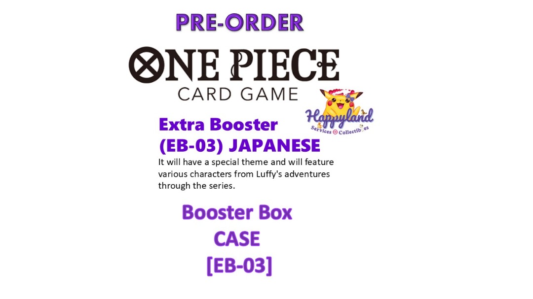 (Pre-order) ONE PIECE CARD GAME Extra Booster Box - EB-03 (24 Packs ...