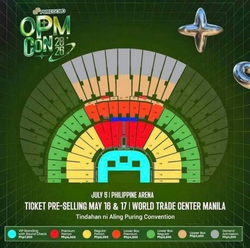 PUREGOLD OPM-CONCERT 2025 (PATRON- REGULAR), Tickets & Vouchers, Event ...