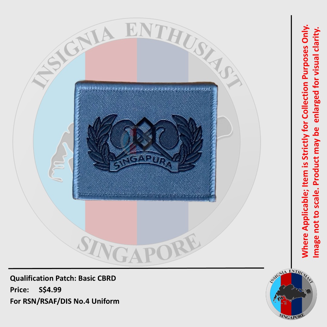 SAF | Basic CBRD | RSN RSAF DIS No.4 Qualification Patch | Singapore ...