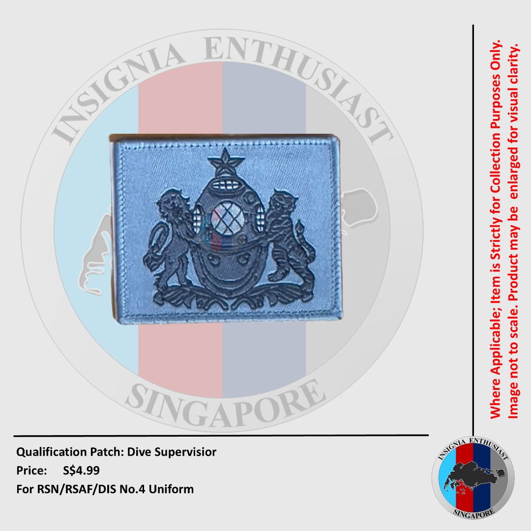 SAF | Dive Supervisor | RSN RSAF DIS No.4 Qualification Patch ...